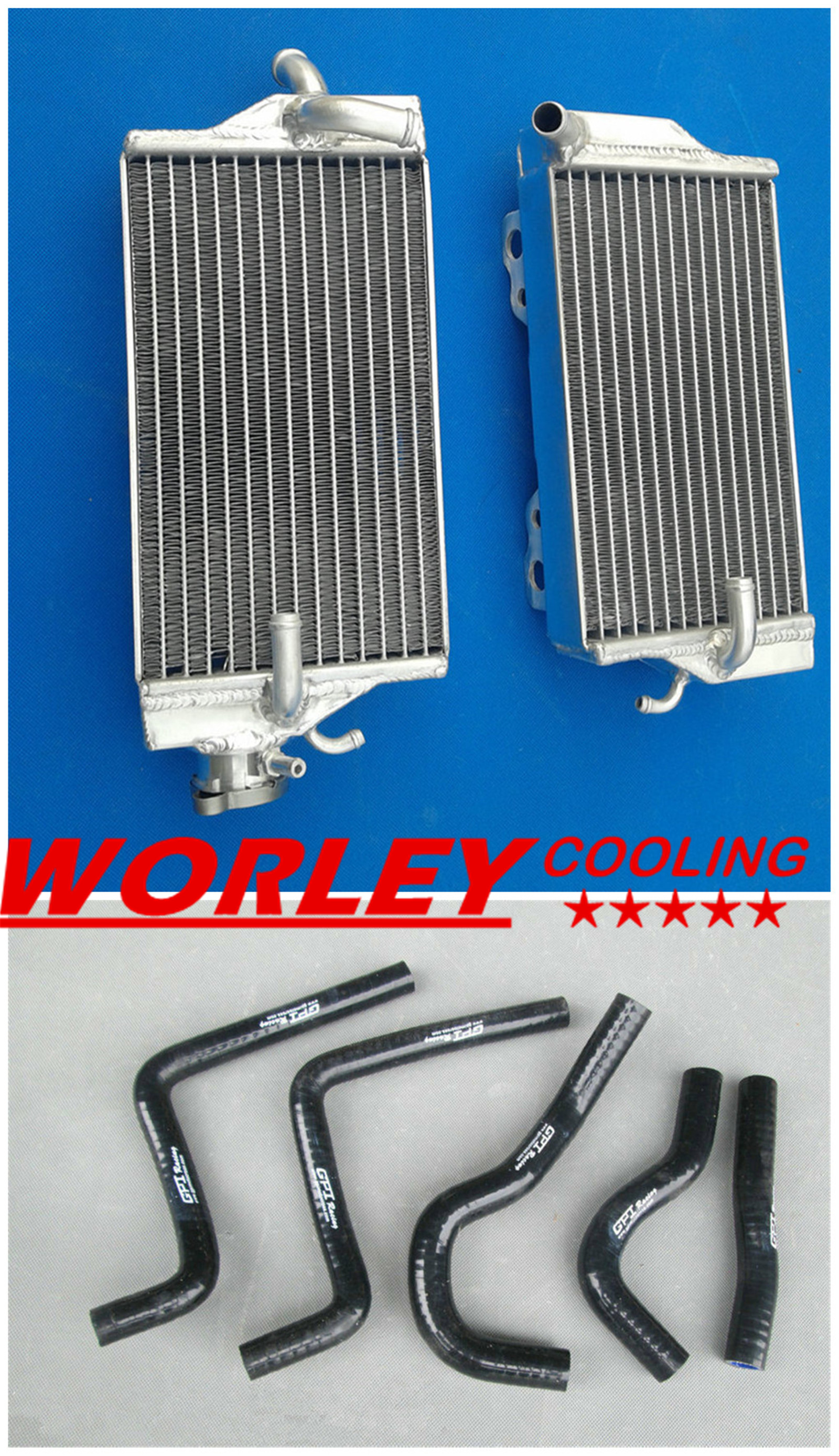 CA-ALUMINUM RADIATOR AND HOSE FOR HONDA CR125R CR125 2-STROKE 2004 04 ...