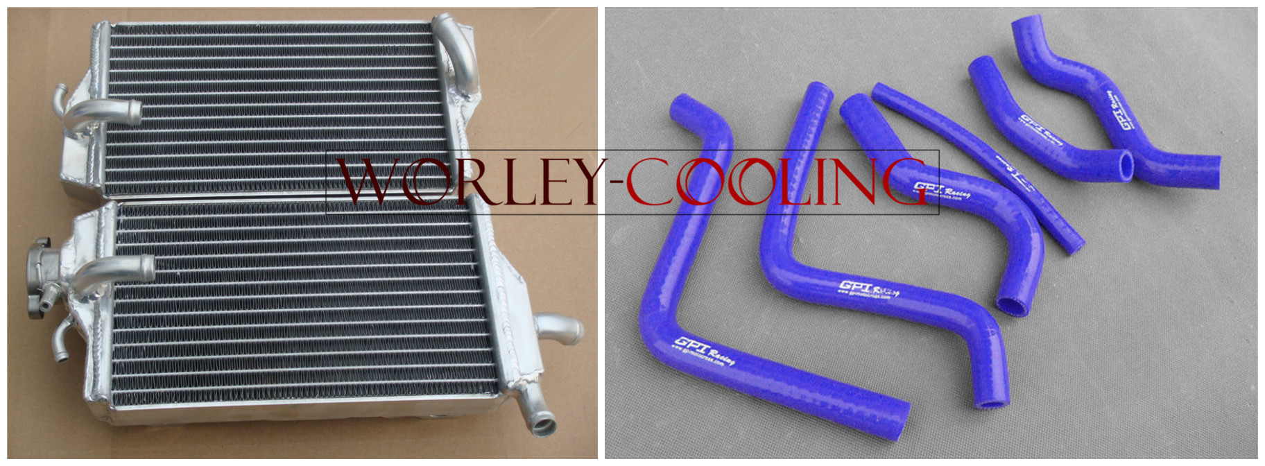 VIC-For Honda CR125R CR125 CR 125 R 2000 2001 Aluminum Radiator & hose ...