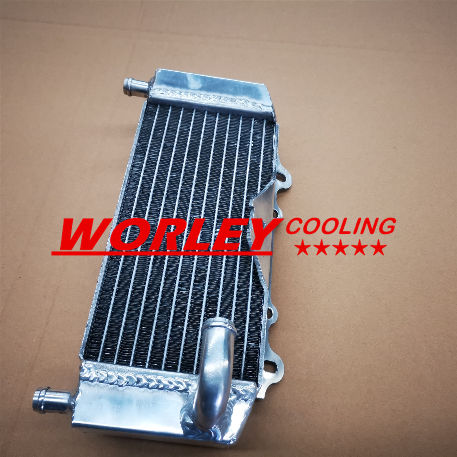 NJ-aluminum radiator & GREEN Hose FOR Kawasaki KX 250 KX250 2-stroke ...