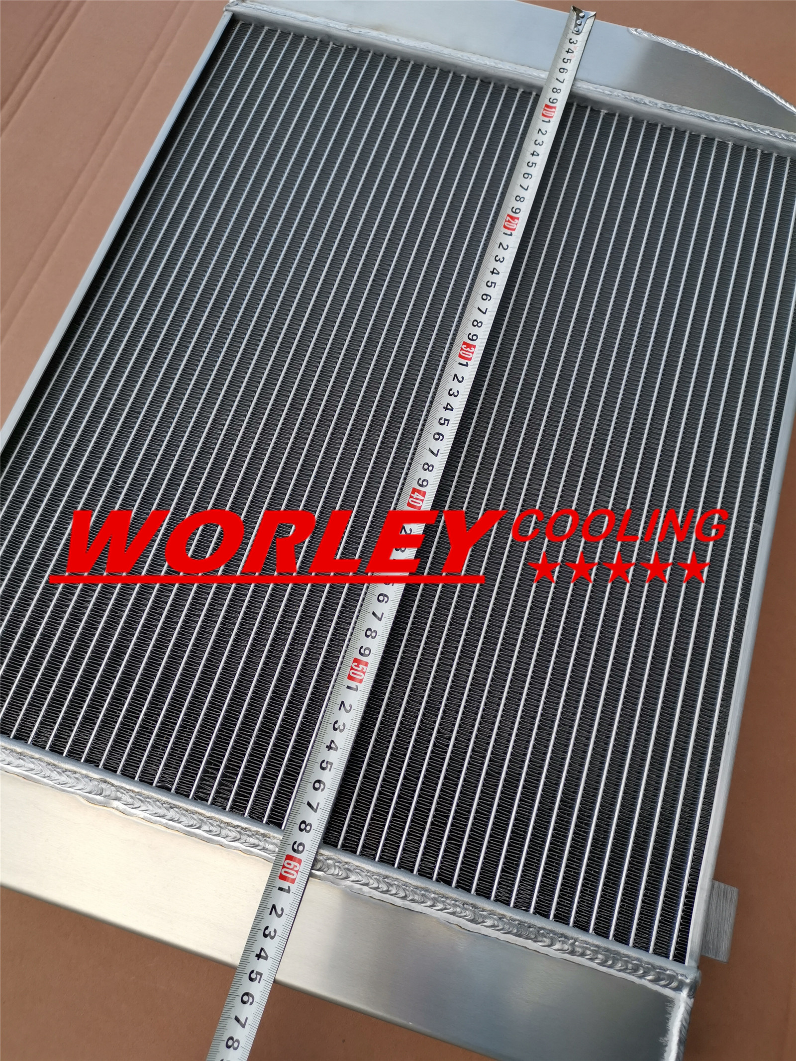 44mm Aluminum Radiator for 1932 FORD GRILL SHELLS HI-BOY CHEVY ENGINE W ...