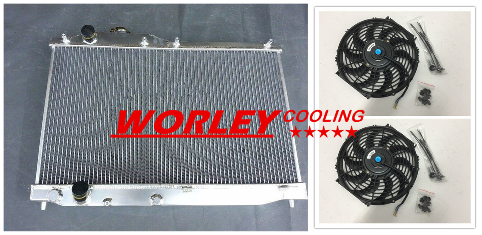 VIC-Alloy Radiator+FAN For Honda S2000 S2K AP1 AP2 CR F20C F22C1 2.0/2. ...