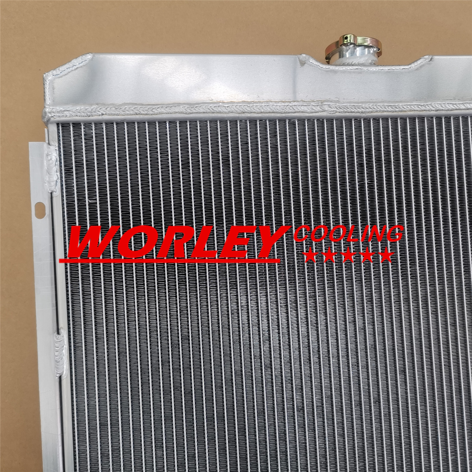 NJ-3Row 24" Aluminum Radiator For 68-69 Ford Mustang Shelby GT-350 V8 5 ...