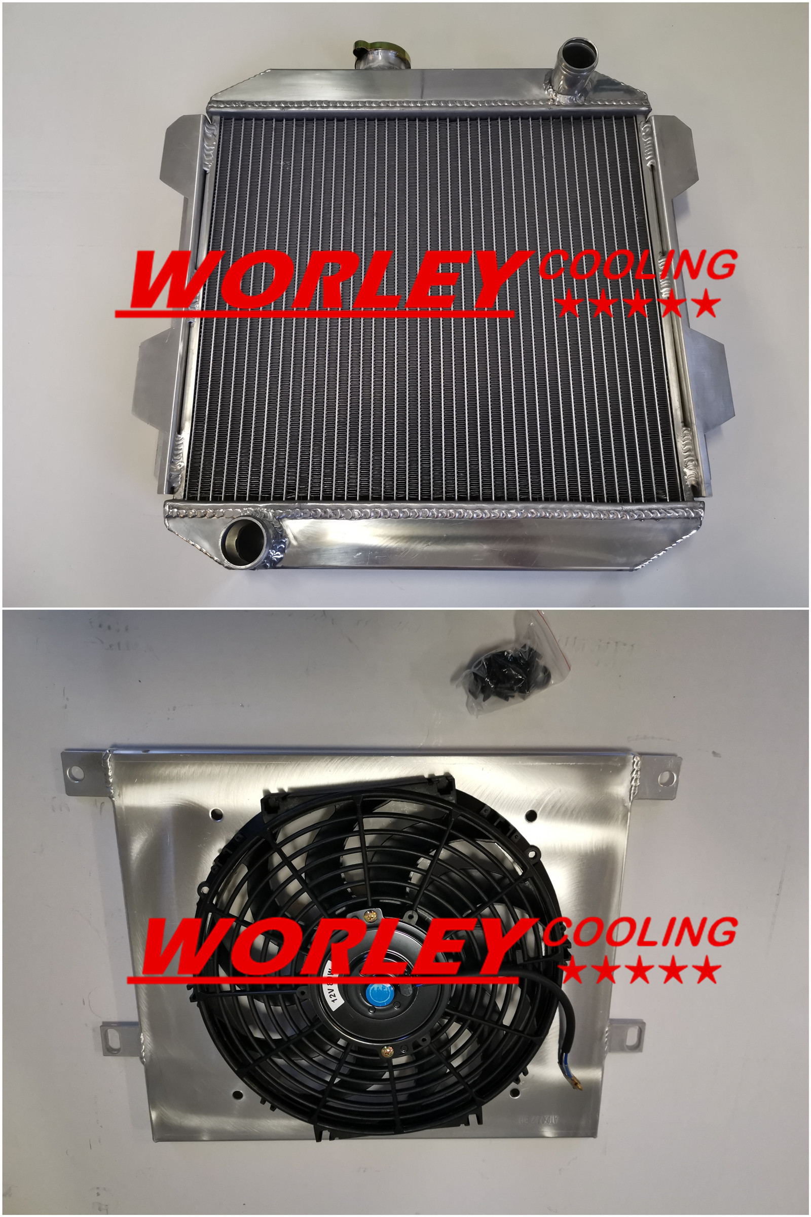 VIC-For Ford Capri MK2 MK II 2600/2800 V6 1974-1977 MT Radiator &Shroud ...