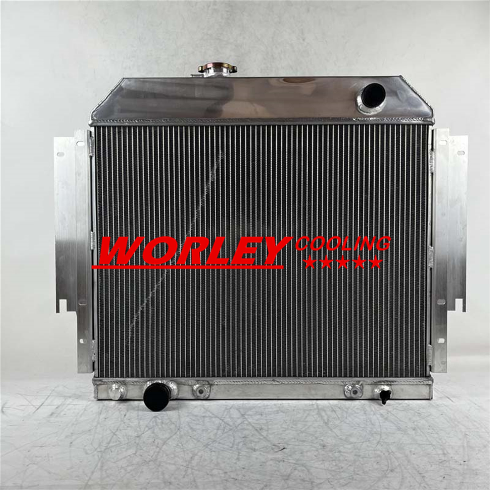 NJ-3 row Aluminum Radiator for Ford E-100 Econoline V8 Engine 1979-1983 ...