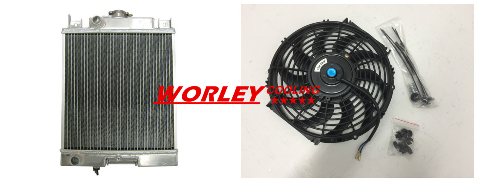 QLD-Radiator+Fan for PONTIAC FIREFLY BASIC/LE 1.0L L3/1.3L L4 ENGINE 89 ...