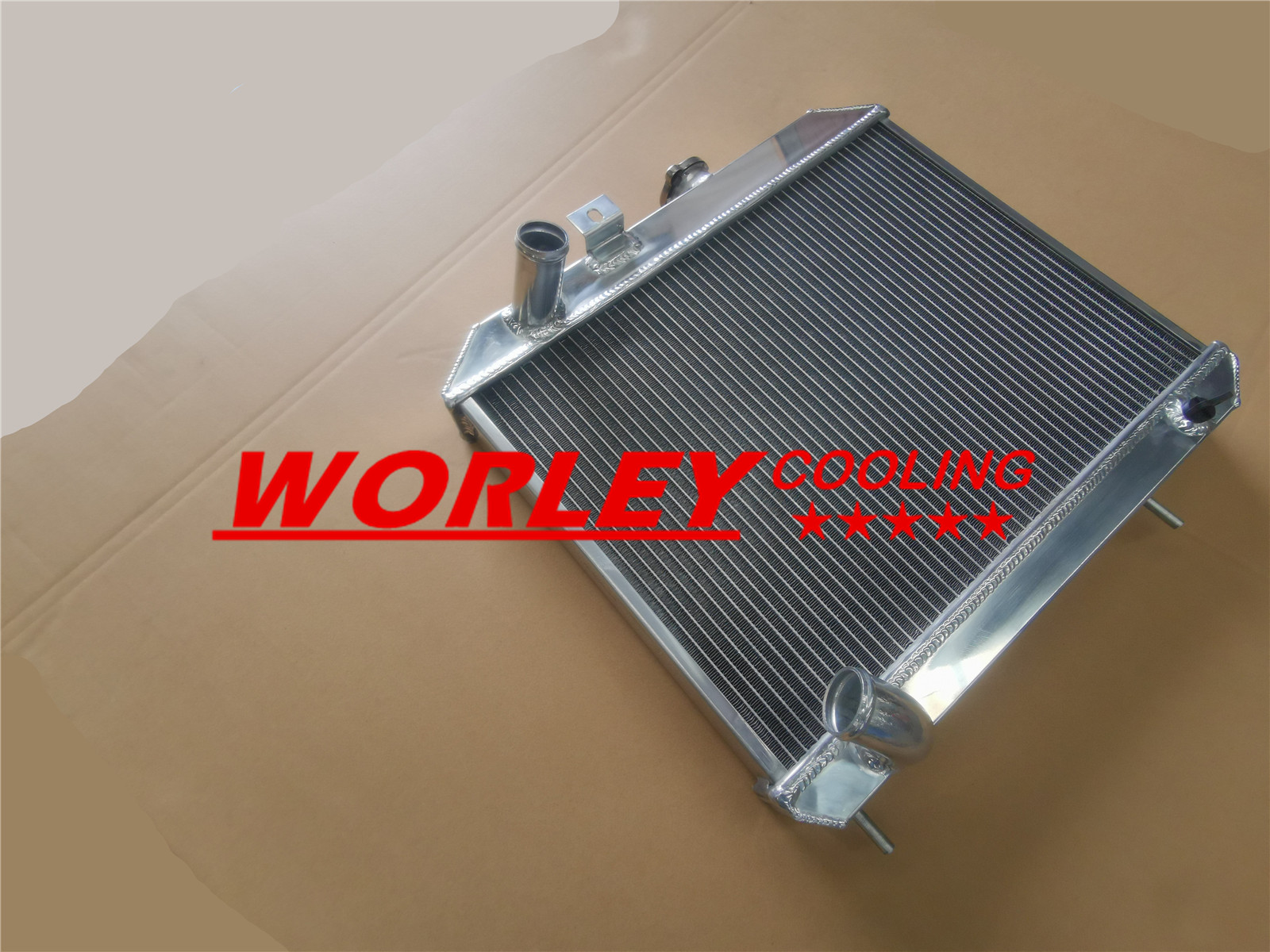 QLD-3Row Aluminum Radiator For 1941-1952 Ford GPW 42 43 44 45 46 47 48 ...