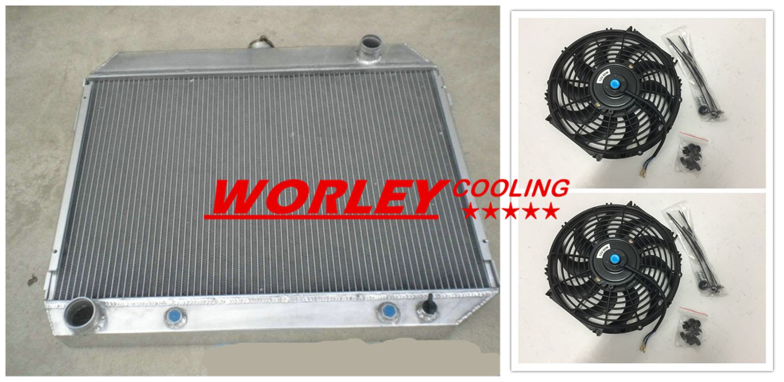 VIC-Radiator for 1968-1974 Dodge Charger Challenger 6.3L-7.2L 383-440ci ...