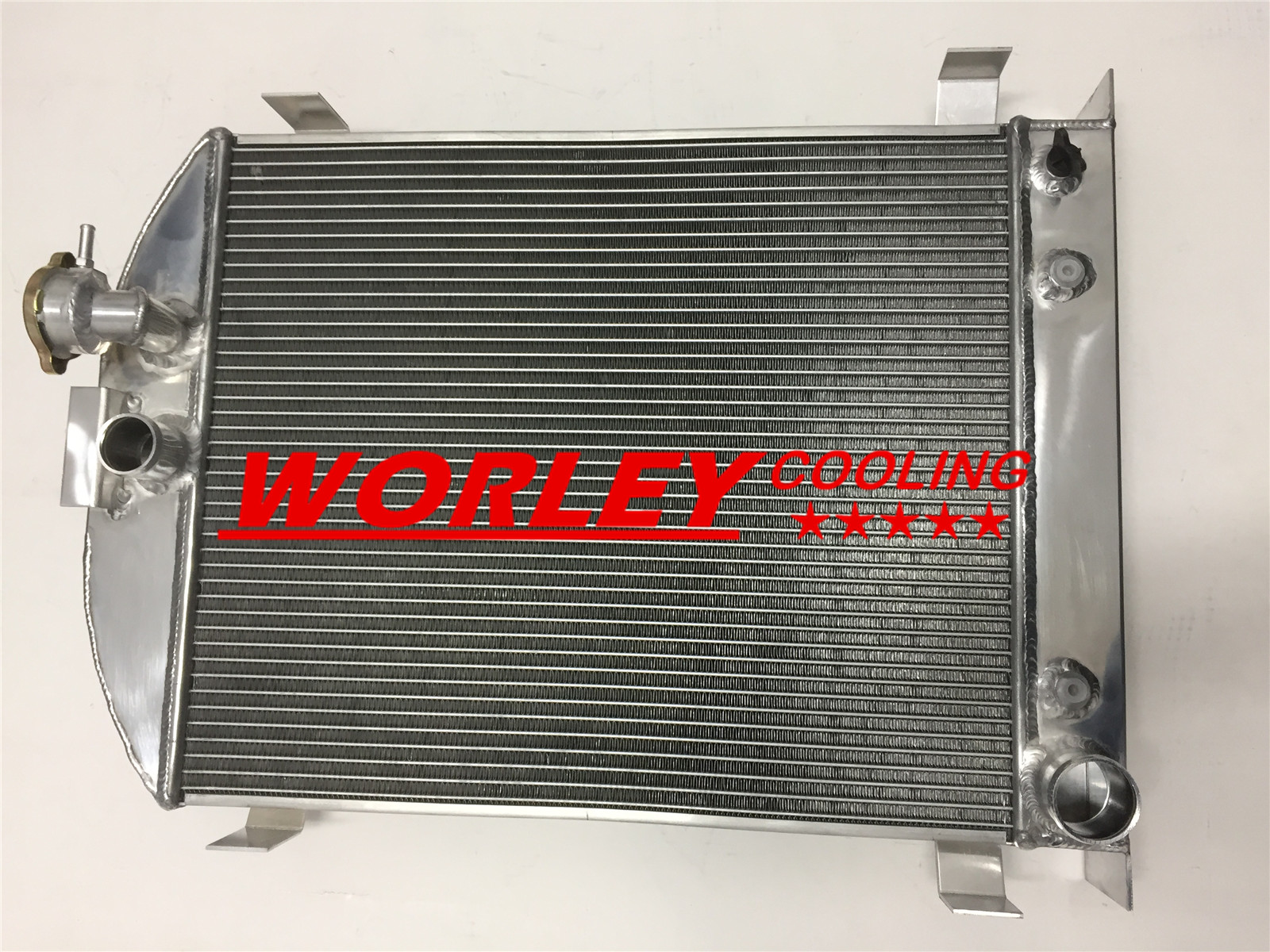CA-Aluminum Radiator 3 Core 64mm For 1932 32 Ford Chopped Ford Engine ...