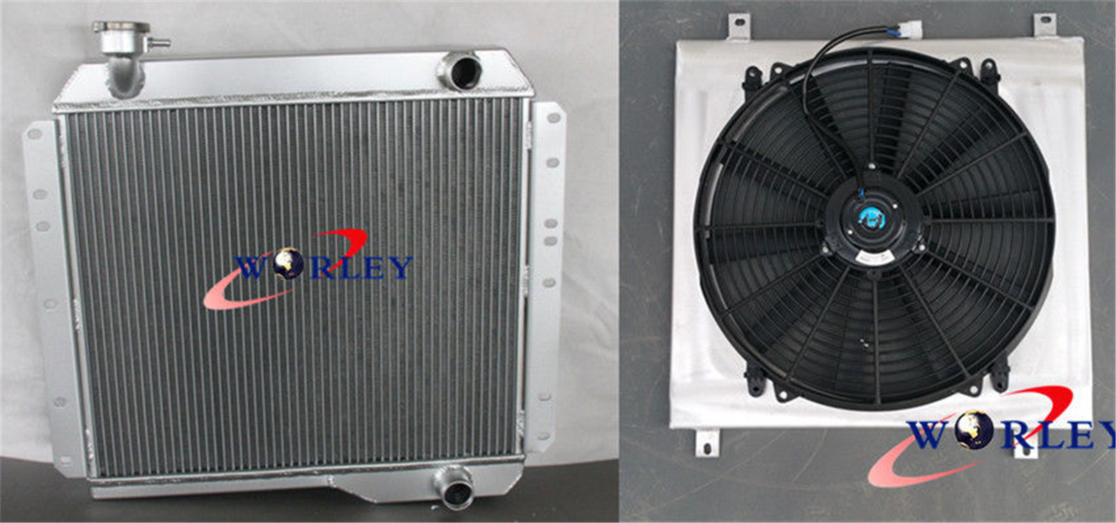 VIC-3row radiator & Shroud for LAND CRUISER HJ45 HJ47 H 3.6 2H 4.0 ...