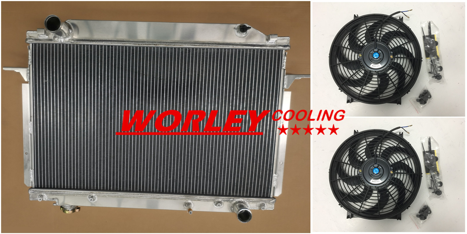CA-Aluminum Radiator & Fan for Landcruiser FJ80 FJ80R FZJ80 4.5L 1FZ-FE ...
