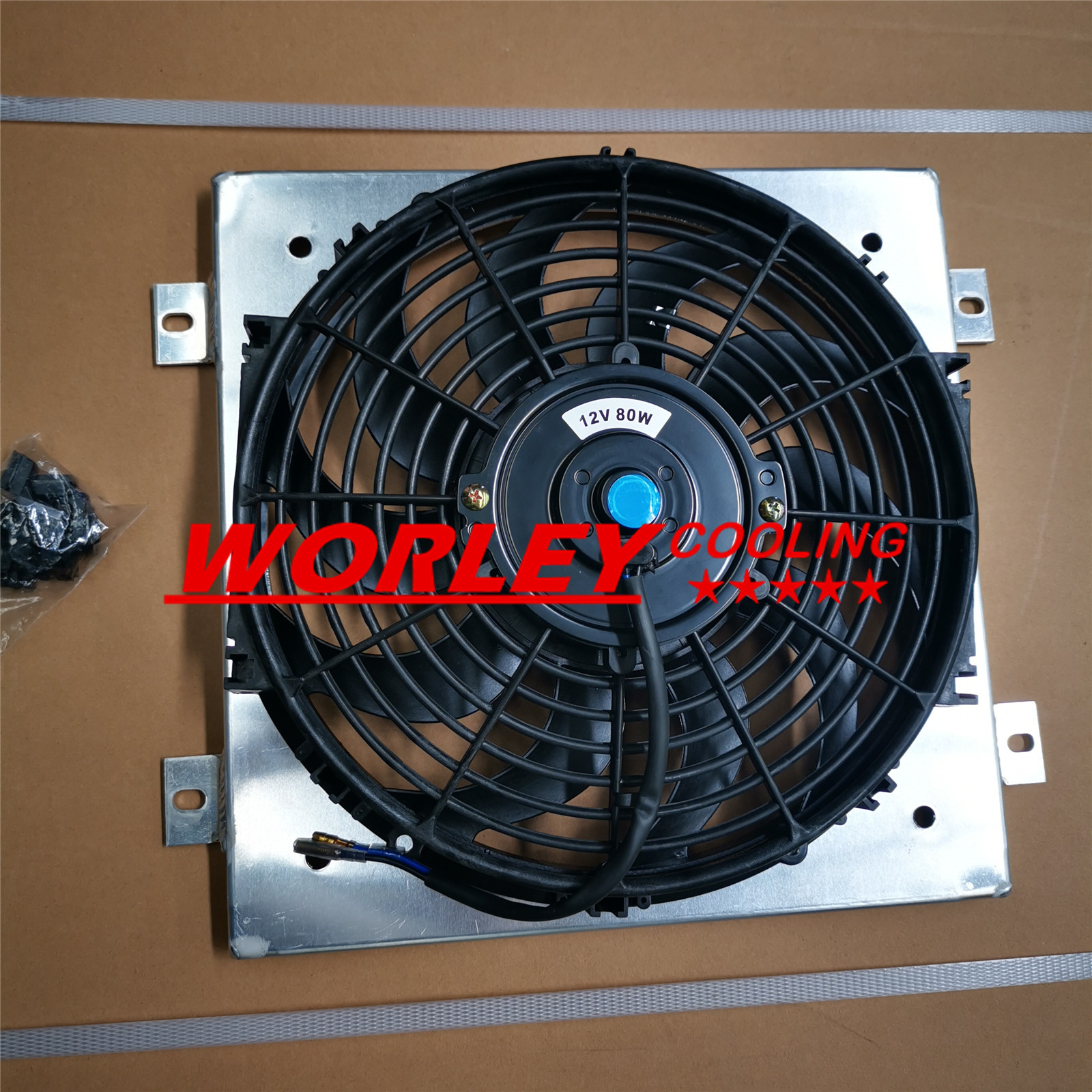 VIC-Aluminum shroud + fan for DATSUN 1200 B110 A12/T 1970-1976 71 72 73 ...