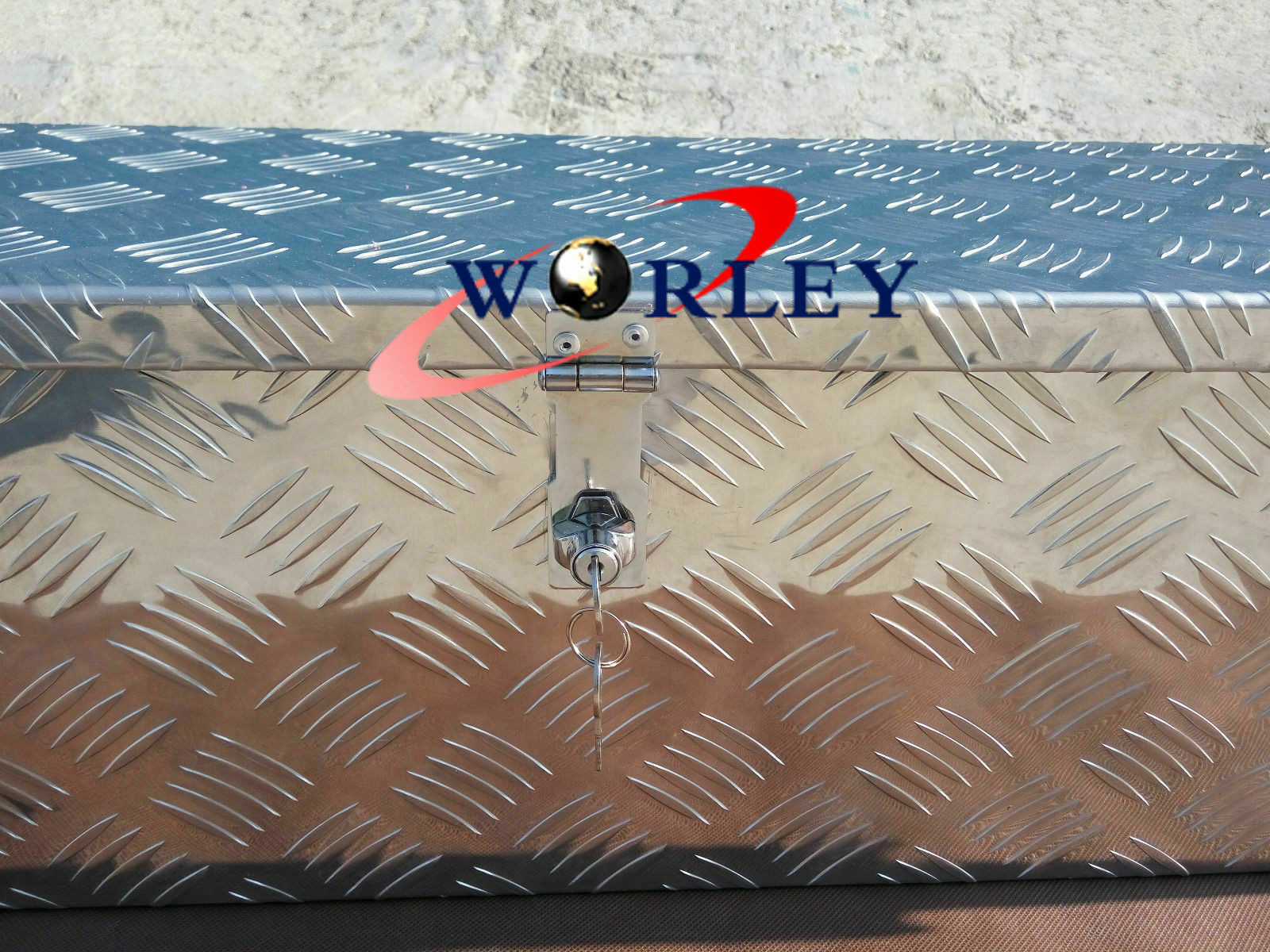 CA-23"x11"x10" SLIVER ALUMINUM PICKUP TRUCK TRUNK TOOL BOX TRAILER ...